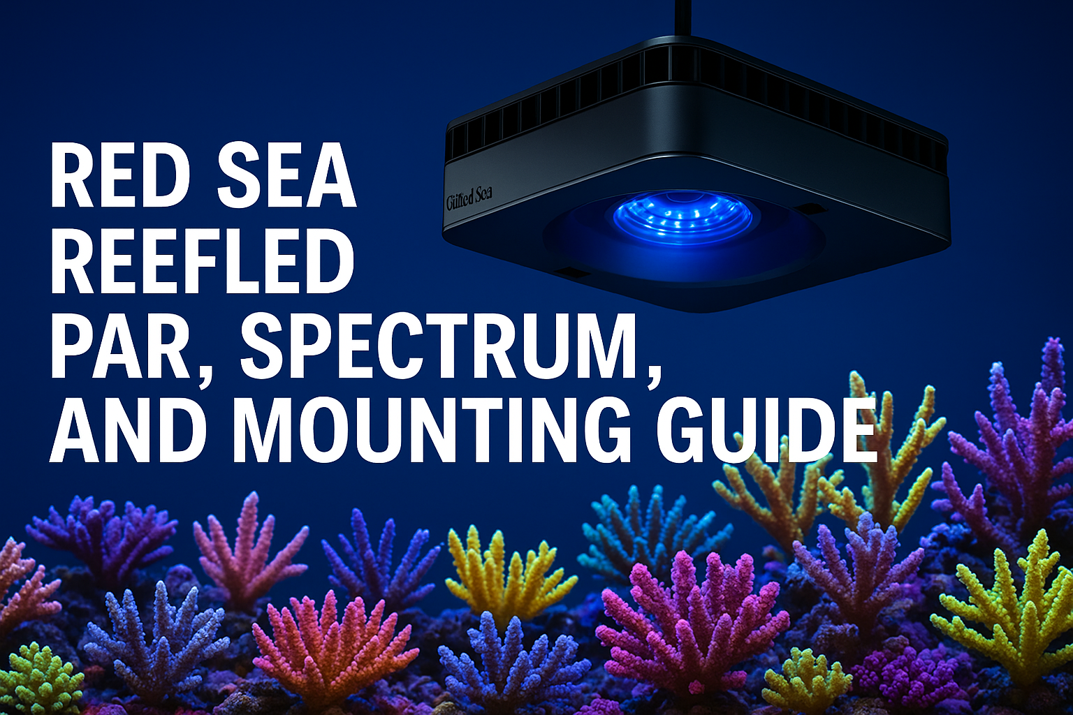 Red Sea ReefLED PAR, Spectrum, and Mounting Guide – Charterhouse Aquatics