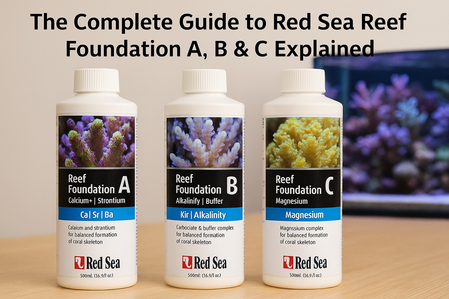 The Complete Guide to Red Sea Reef Foundation. A, B & C Explained ...
