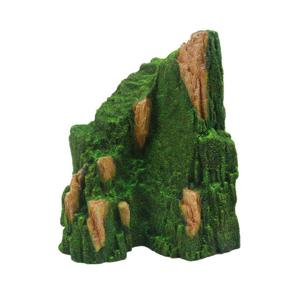 Hugo Rock with Moss - 17 x 15 x 21cm – Charterhouse Aquatics