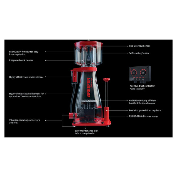 Red Sea REEFER DC Skimmer 600 and Dual Controller – Charterhouse Aquatics