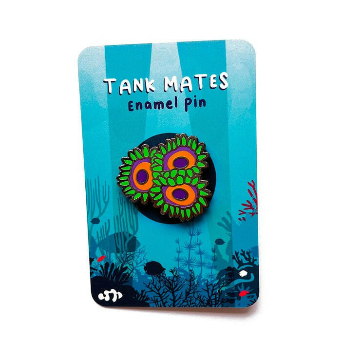 Tank Mates Green Zoa Enamel Pin – Charterhouse Aquatics